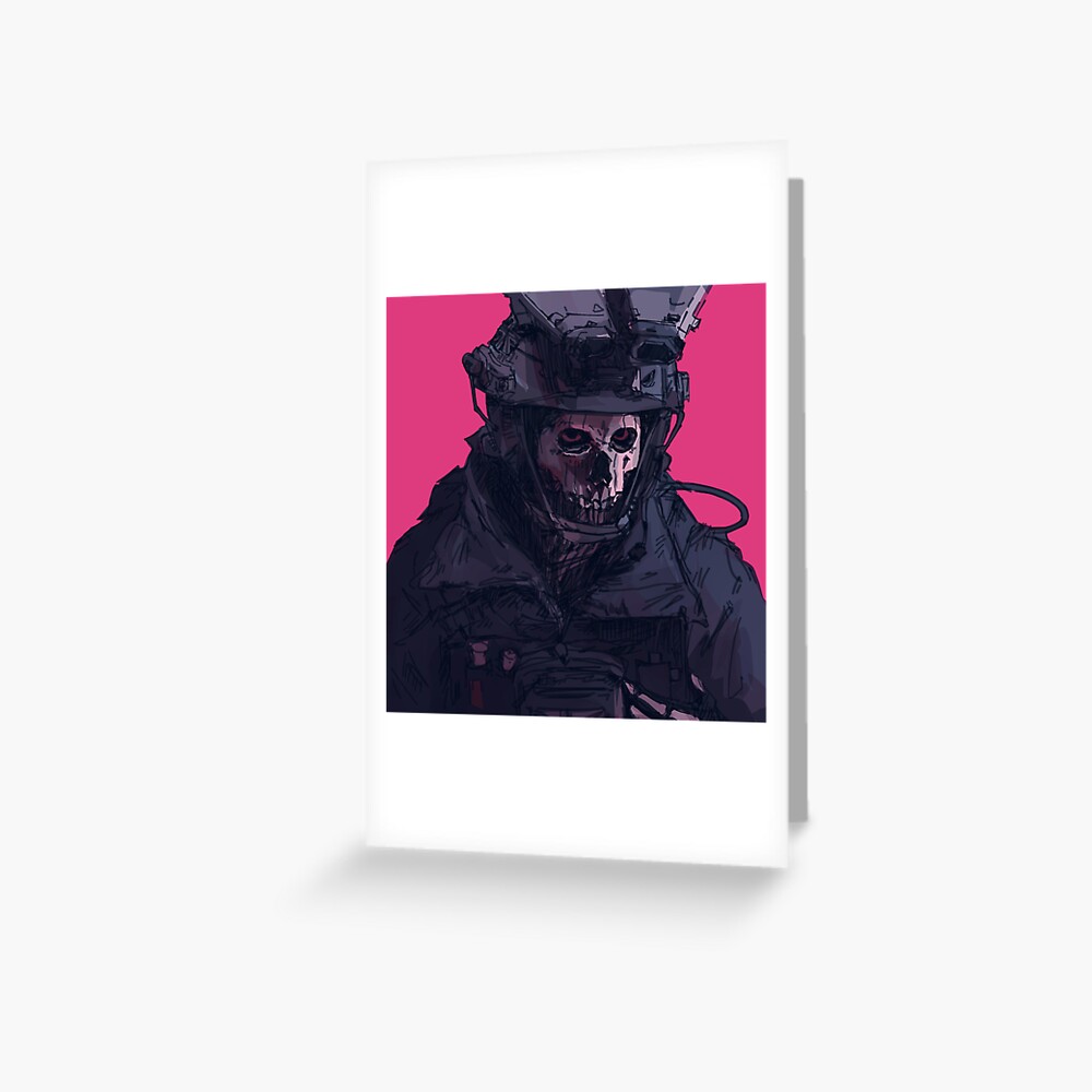 "Simon Ghost Riley mw2 Sticker" Greeting Card for Sale by TheDudeFrame ...