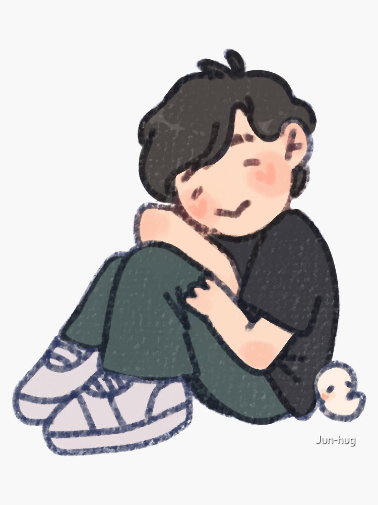 "George and Dreams nap time " Sticker for Sale by Jun-hug | Redbubble