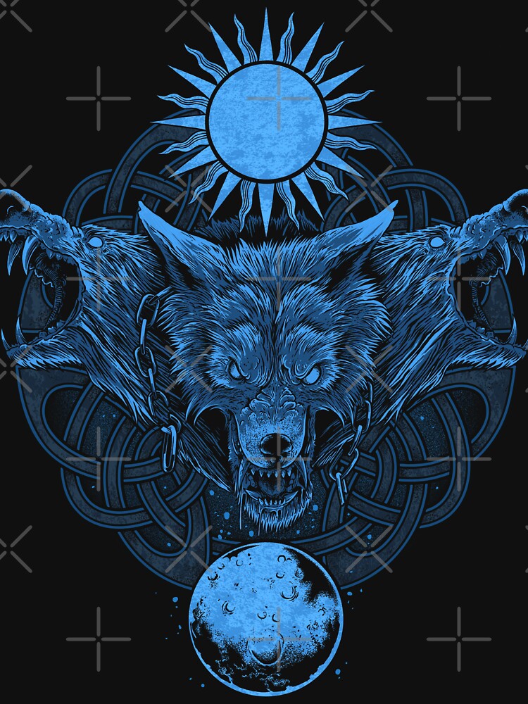 "Viking Wolf Norse Mythology Fenrir Ragnarok Wolves" T-shirt for Sale ...