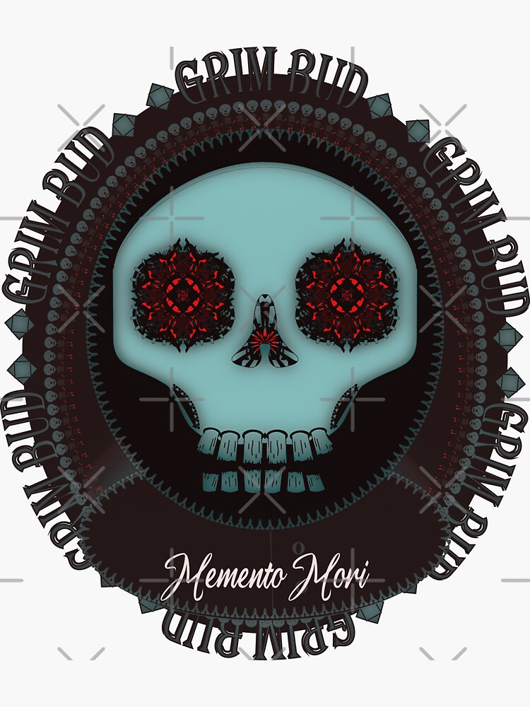 "Memento Mori" Sticker for Sale by Grim-Bud | Redbubble