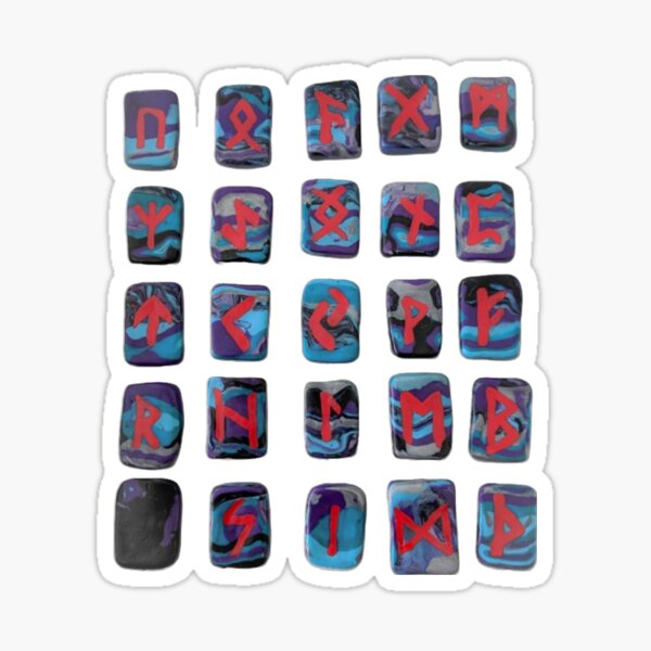 "Night Runes" Sticker for Sale by sarahkathart90 | Redbubble
