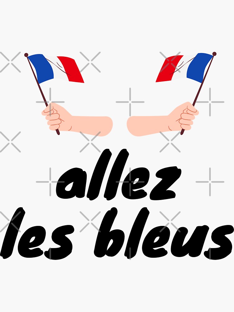 "allez les blues motivational world cup t-shirt 2022" Sticker for Sale ...