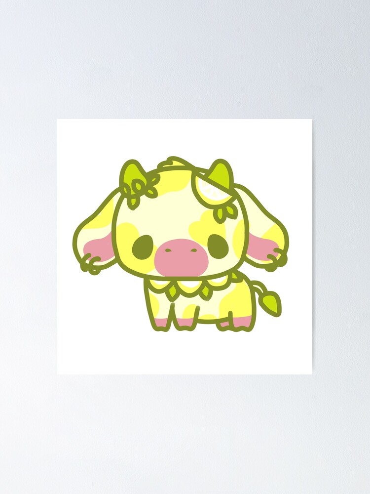 "fluffy lemon cow" Poster for Sale by casserolestan | Redbubble