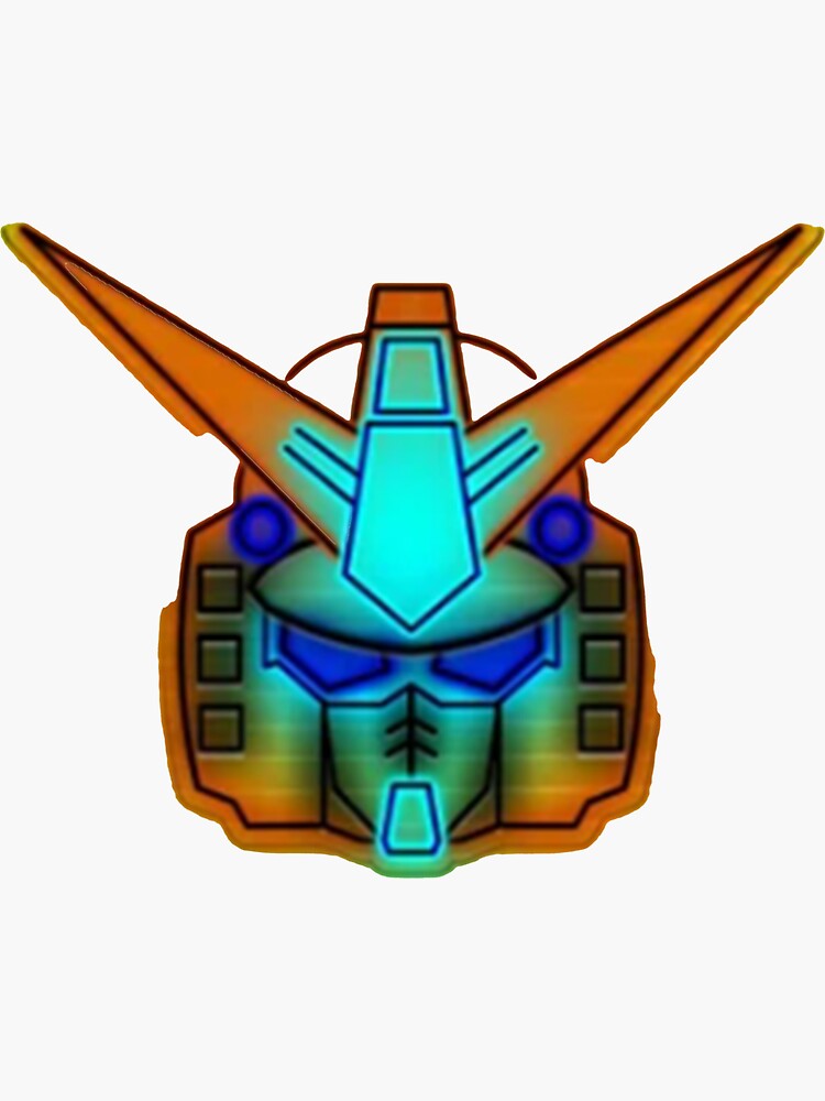 "Anime Robot Mech Head" Sticker for Sale by adilchbanishop | Redbubble