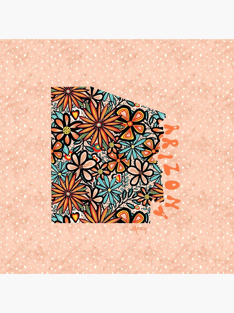"Arizona State Design | Artist Designed Illustration Featuring Arizona ...