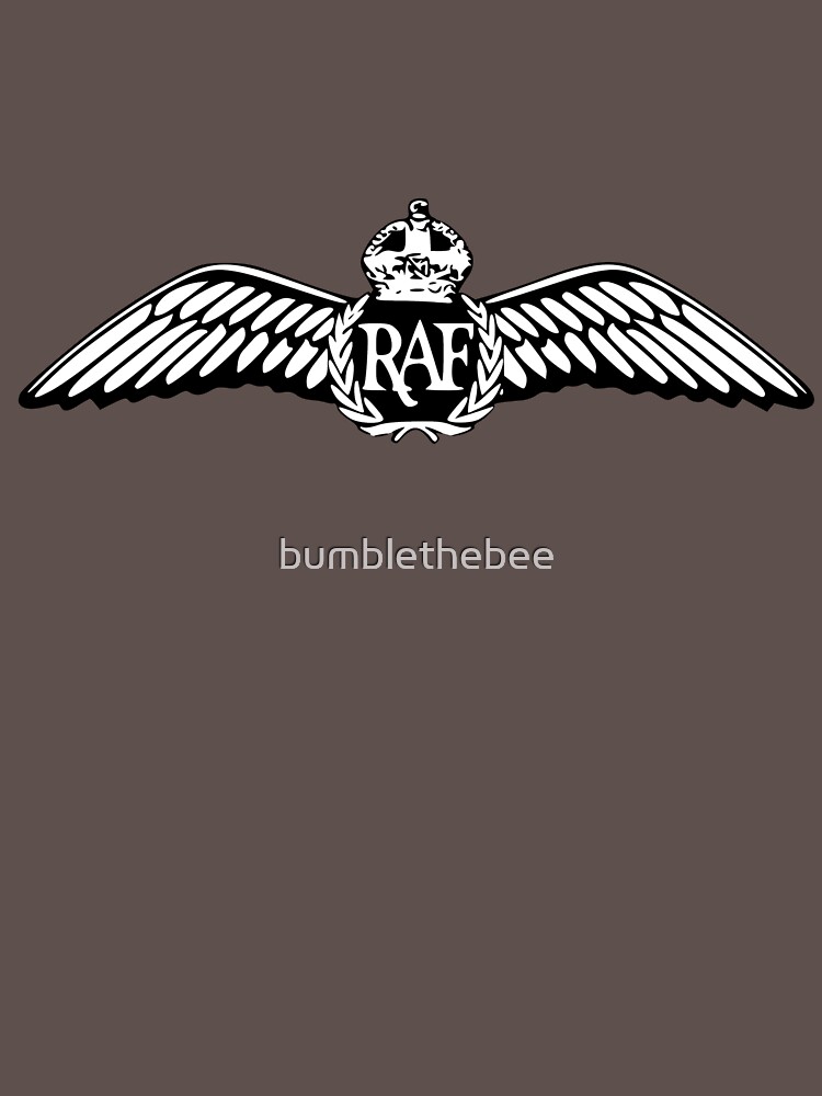 "RAF pilot badge" T-shirt for Sale by bumblethebee | Redbubble | wings ...