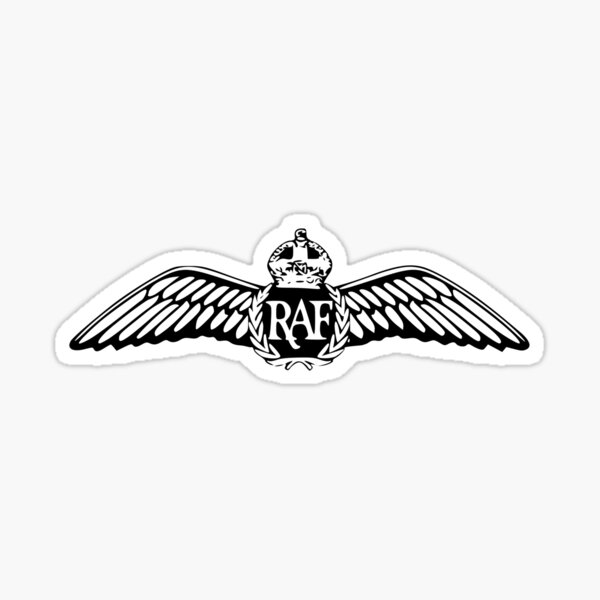 "RAF pilot badge" Sticker for Sale by bumblethebee | Redbubble