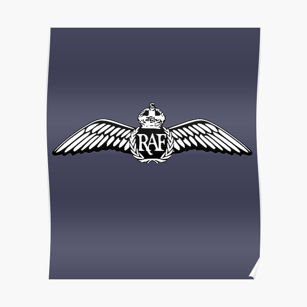 "RAF pilot badge" Poster by bumblethebee | Redbubble