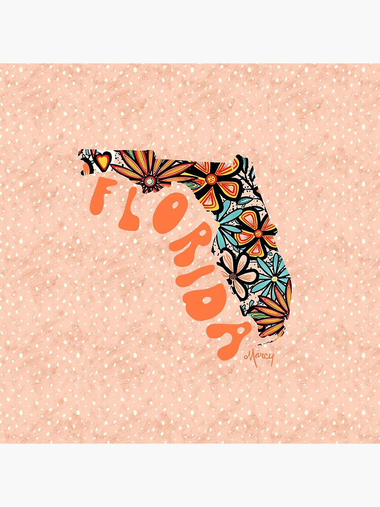 "Florida State Design | Artist Designed Illustration Featuring Florida ...