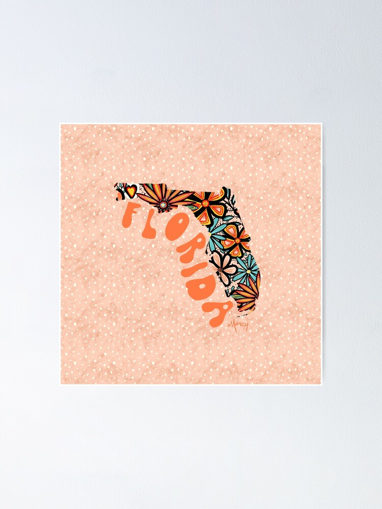"Florida State Design | Artist Designed Illustration Featuring Florida ...