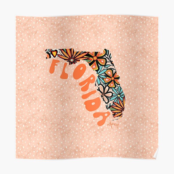 "Florida State Design | Artist Designed Illustration Featuring Florida ...