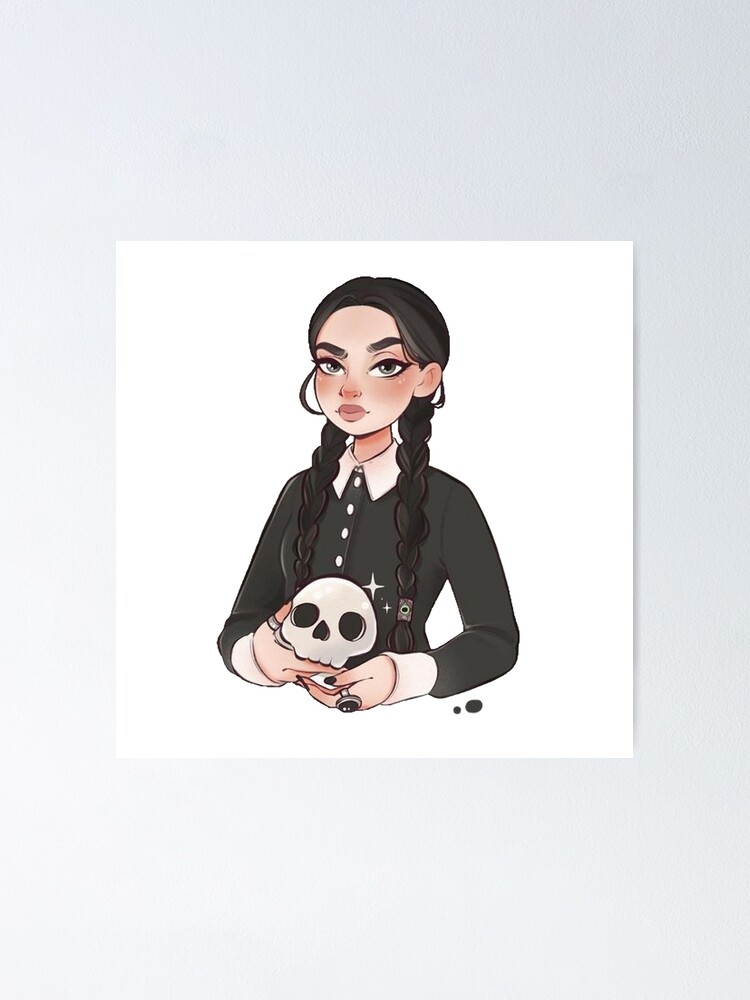 "Wednesday Addams Netflix Art" Poster for Sale by Wwednesday- | Redbubble
