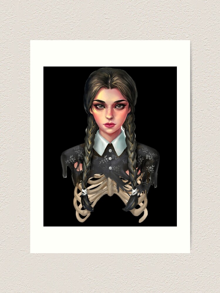 "Wednesday Addams Fanart" Art Print for Sale by VenusZakShop | Redbubble