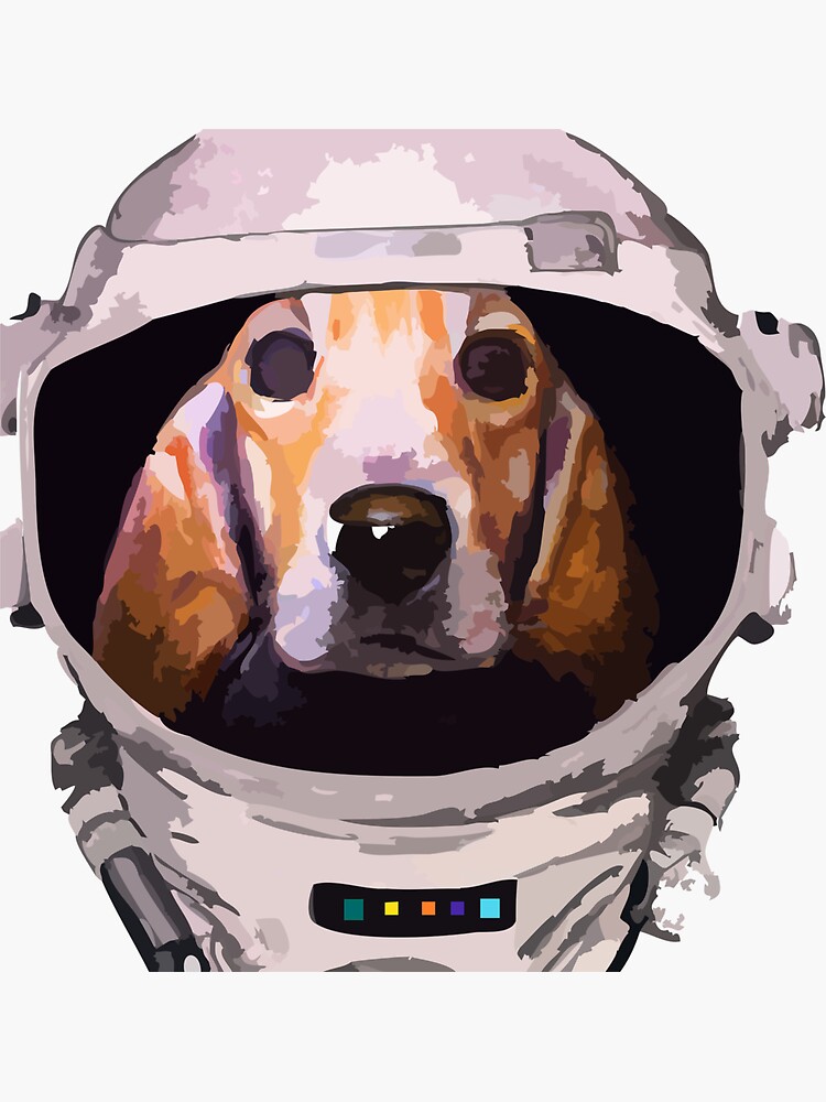 "cute astro dog" Sticker for Sale by DevinXO | Redbubble