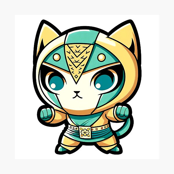 "Lucha Libre Cats | Mexican Wrestling | Kawaii Cats | Chibi Cats ...