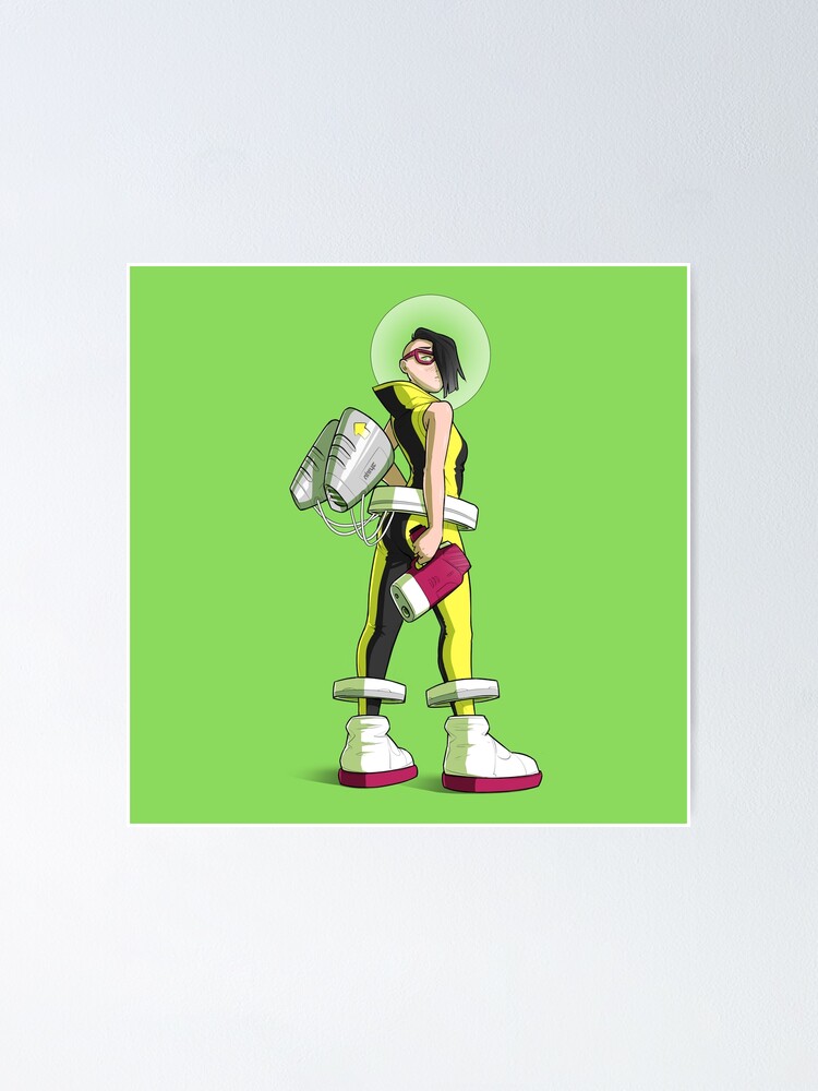 "Character Designs 2022 | "Jetgirl"" Poster for Sale by nirryc | Redbubble