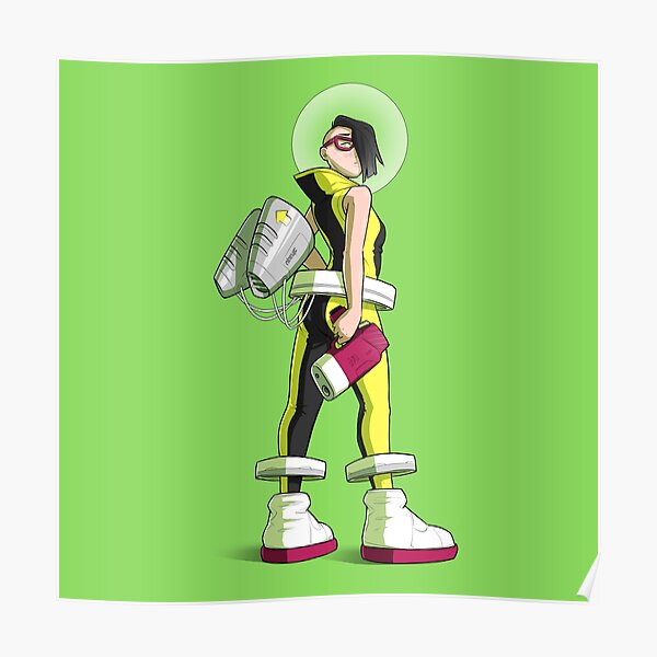 "Character Designs 2022 | "Jetgirl"" Poster for Sale by nirryc | Redbubble