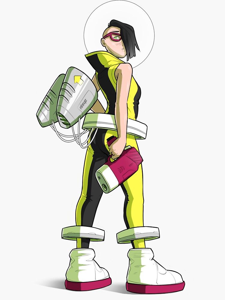 "Character Designs 2022 | "Jetgirl"" Sticker for Sale by nirryc | Redbubble