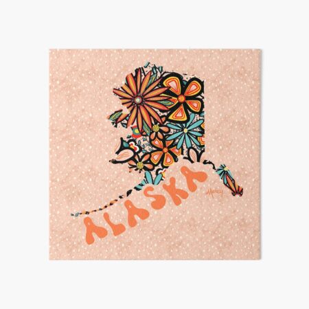 "Alaska State Design | Artist Designed Illustration Featuring Alaska ...