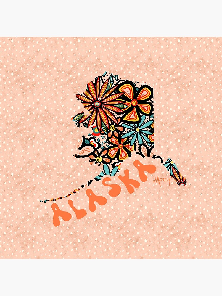 "Alaska State Design | Artist Designed Illustration Featuring Alaska ...