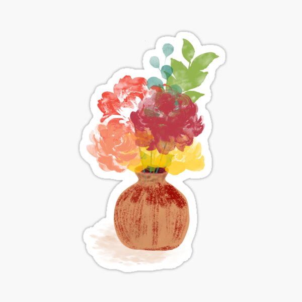 "Pot in the yard " Sticker for Sale by Navitaloves | Redbubble