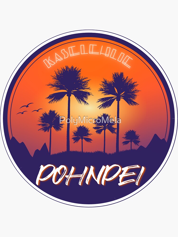 "Pohnpei" Sticker for Sale by PolyMicroMela | Redbubble