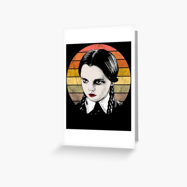 "Wednesday Addams" Greeting Card for Sale by VenusZakShop | Redbubble