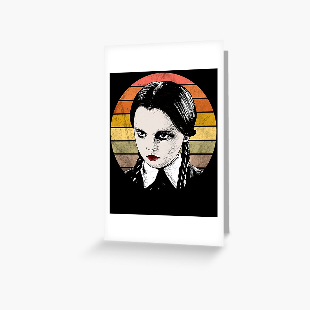"Wednesday Addams" Greeting Card for Sale by VenusZakShop | Redbubble