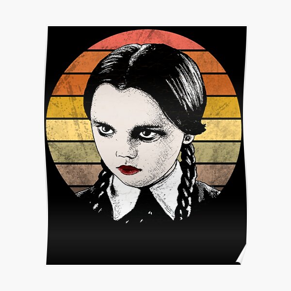 "Wednesday Addams" Poster for Sale by VenusZakShop | Redbubble