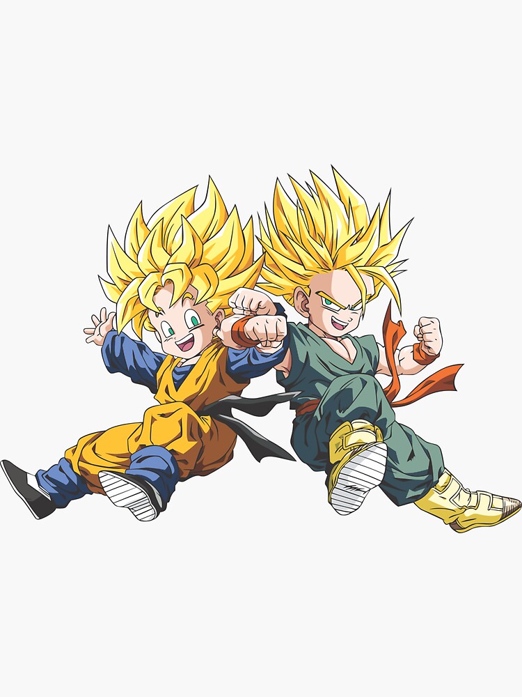 "Goten and Trunks" Sticker for Sale by AlbDesign | Redbubble