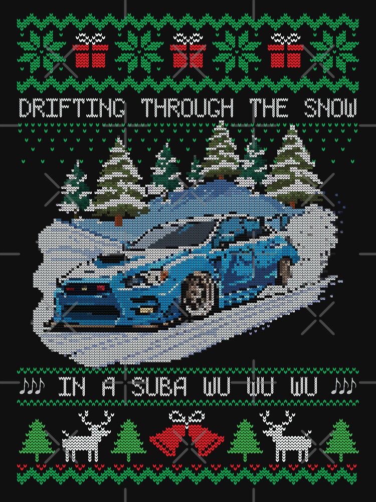 Drifting Through The Snow | Rally Car | "Ugly Christmas Sweater" Design ...