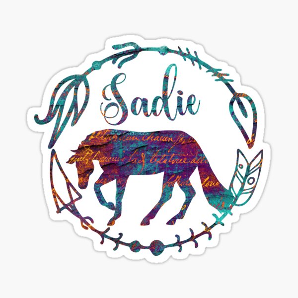 "Sadie Turquoise Western Horse" Sticker for Sale by circus-unicorn ...