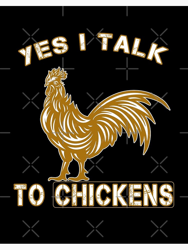 "Funny Chicken Quotes Chicken Lovers Farming Chicken Owner" Art Board ...
