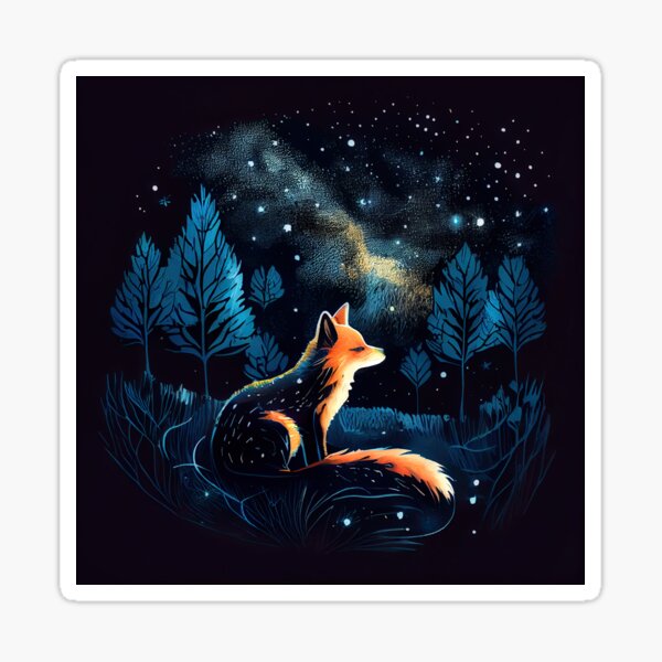 "Spirit animal : Fox" Sticker for Sale by CEVmemories | Redbubble