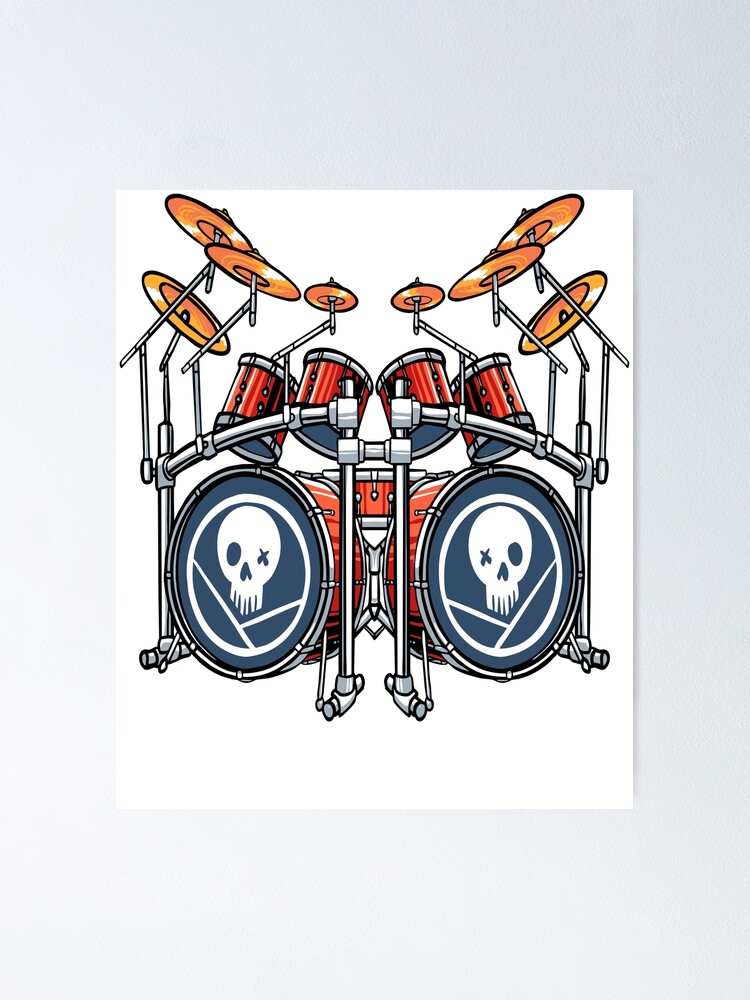 "Drum Set" Poster for Sale by TADYSHOP | Redbubble