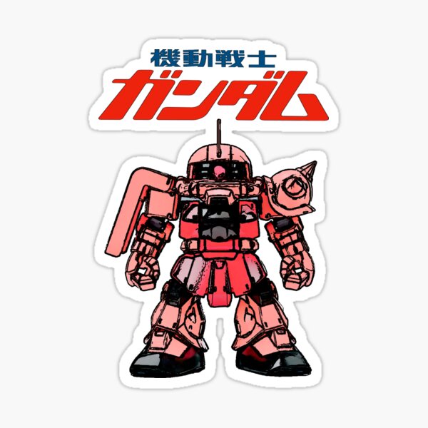"The Red Comet / Akai Suisei" Sticker for Sale by BigCreation | Redbubble