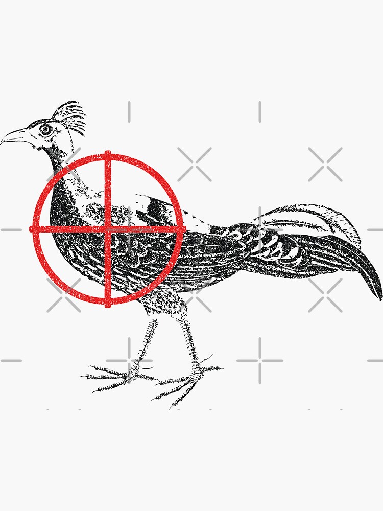 "pheasant hunting shirt" Sticker for Sale by SLCWearables | Redbubble