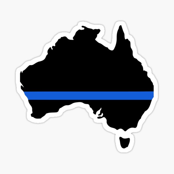 "Thin Blue Line Australia " Sticker for Sale by Benb2567 | Redbubble