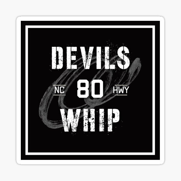 "Devils whip " Sticker for Sale by MHGarland | Redbubble