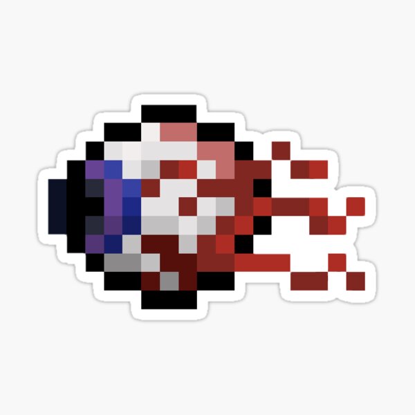 "Terraria demon eye" Sticker for Sale by SeaSky31 | Redbubble