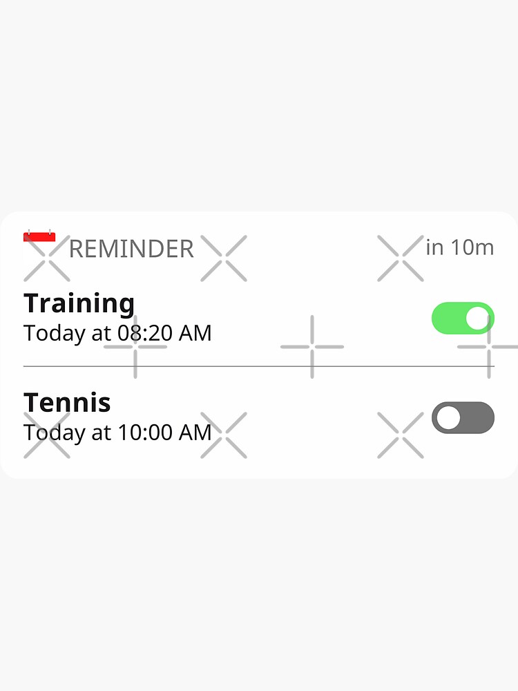 "Training and Tennis Reminder" Sticker for Sale by TieBreak-Tennis ...