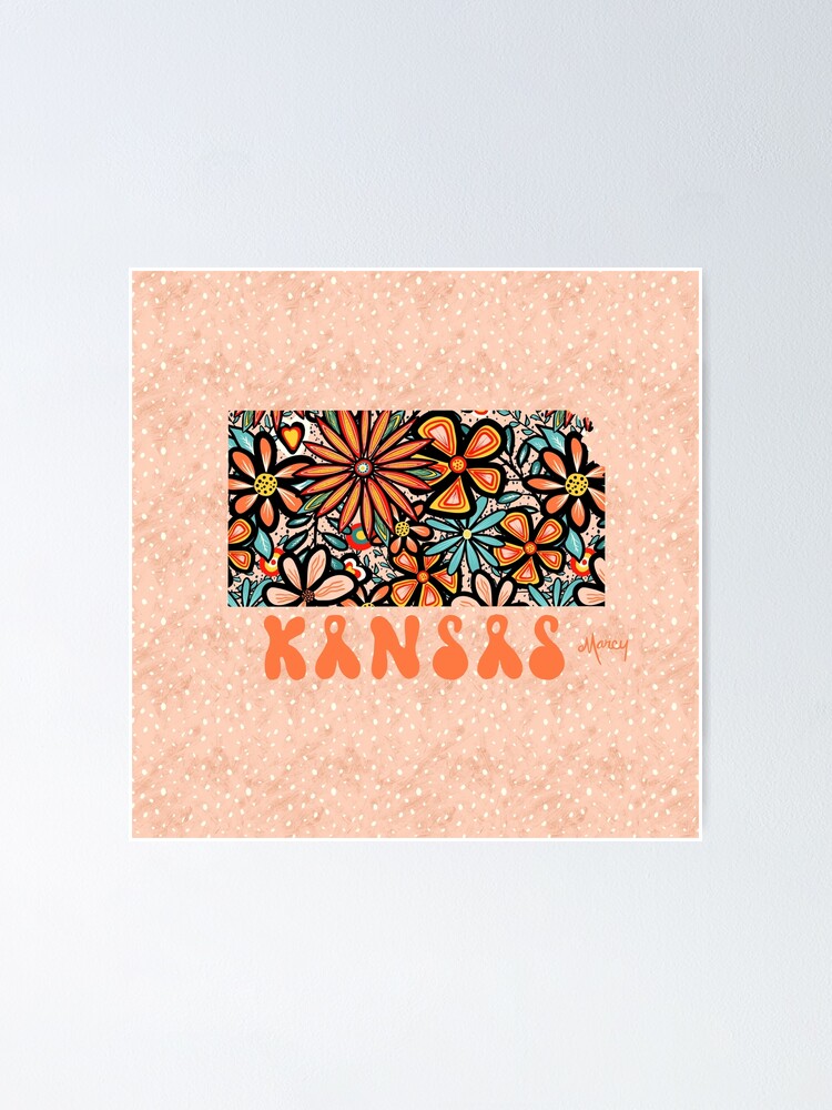 "Kansas State Design | Artist Designed Illustration Featuring Kansas ...