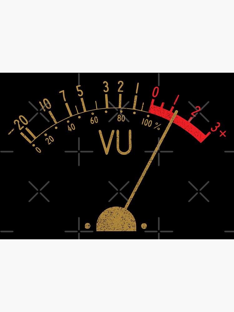 "Vintage VU Meter Light (distressed white)" Sticker for Sale by ...