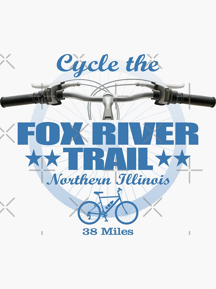 "Fox River Trail (H2)" Sticker for Sale by curranmorgan | Redbubble