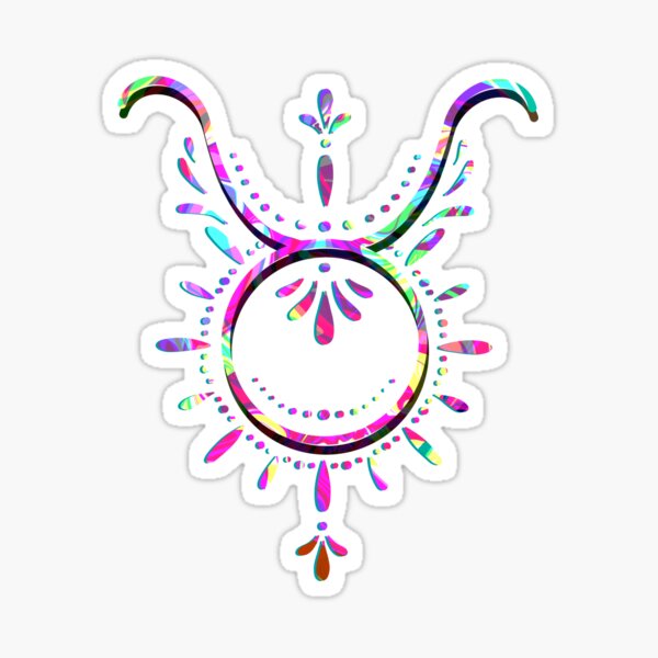 "Neon Horoscopes (Taurus)" Sticker for Sale by xodmr | Redbubble