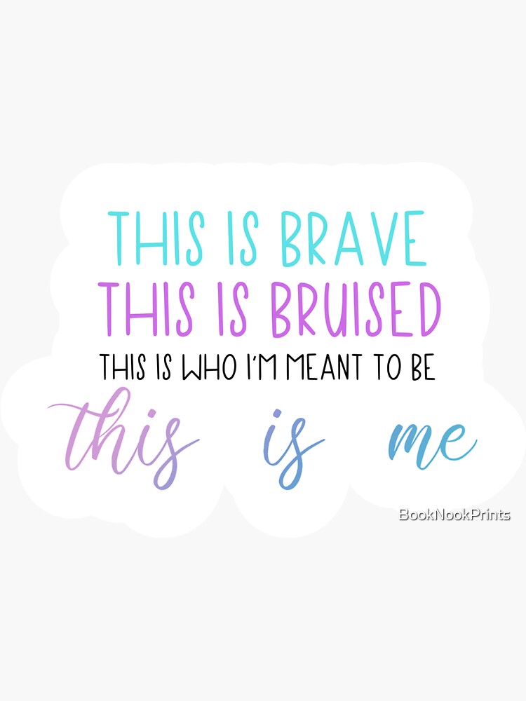 "This is Me Quote" Sticker for Sale by BookNookPrints | Redbubble