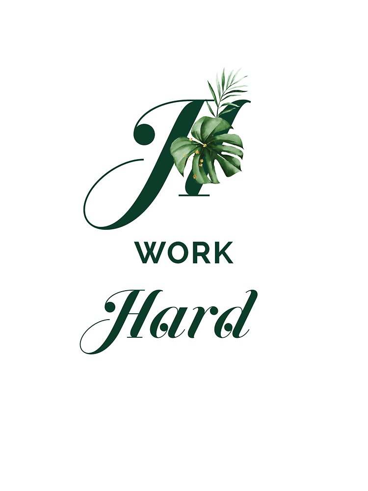 "Work Hard poster. Motivational wall art" Sticker for Sale by ...