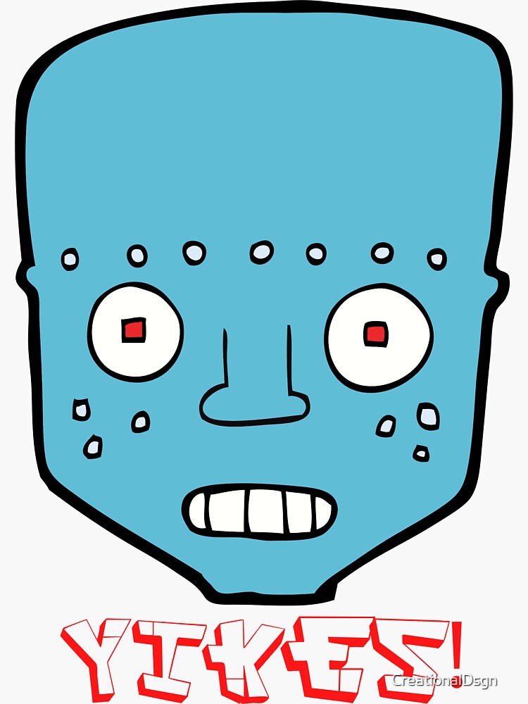 "Yikes!" Sticker for Sale by CreationalDsgn | Redbubble