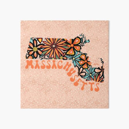 "Massachusetts State Design | Artist Designed Illustration Featuring ...