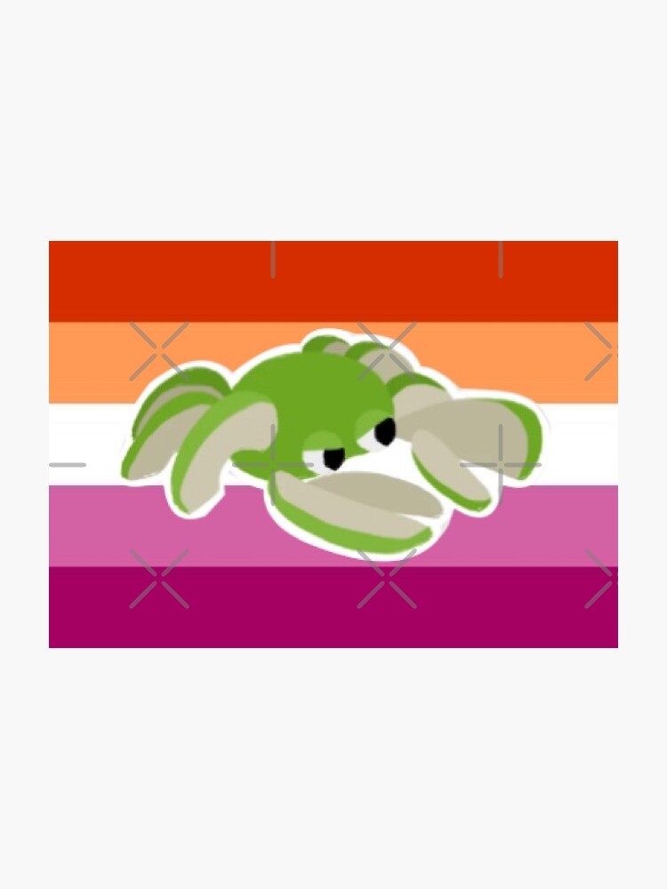 "Lesbian Pride Green Crapple Bugsnax" Sticker for Sale by Penguininja ...